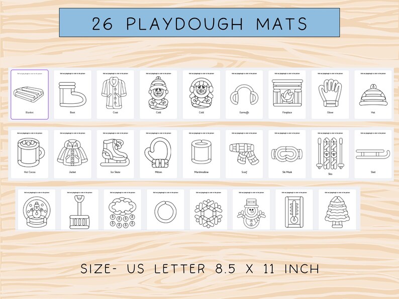 Winter Fine Motor Bundle- Worksheets for Preschool, Kindergarten ...