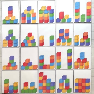 Foam Cube Task Box Activity Cards- Montessori Resources- Homeschool ...