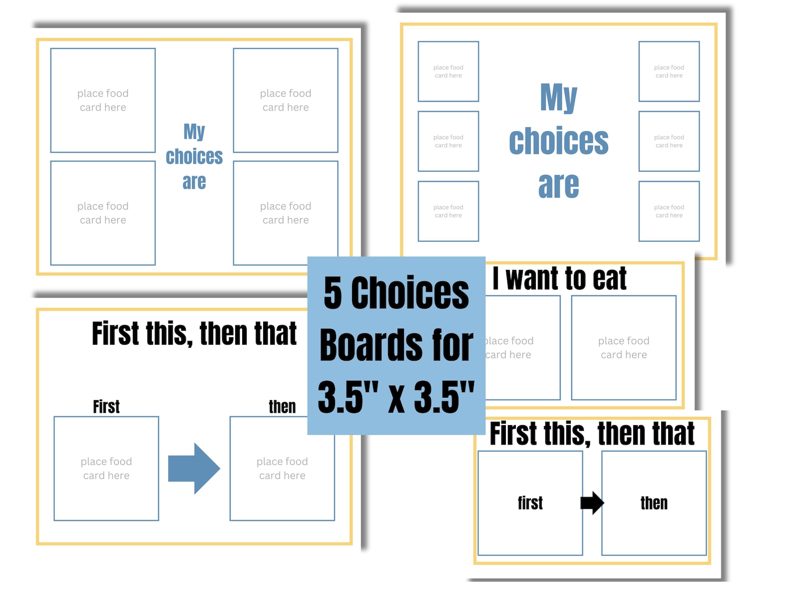 200 Food Cards and 10 Choices Boards- REAL PICTURES- Food Visual Aid ...