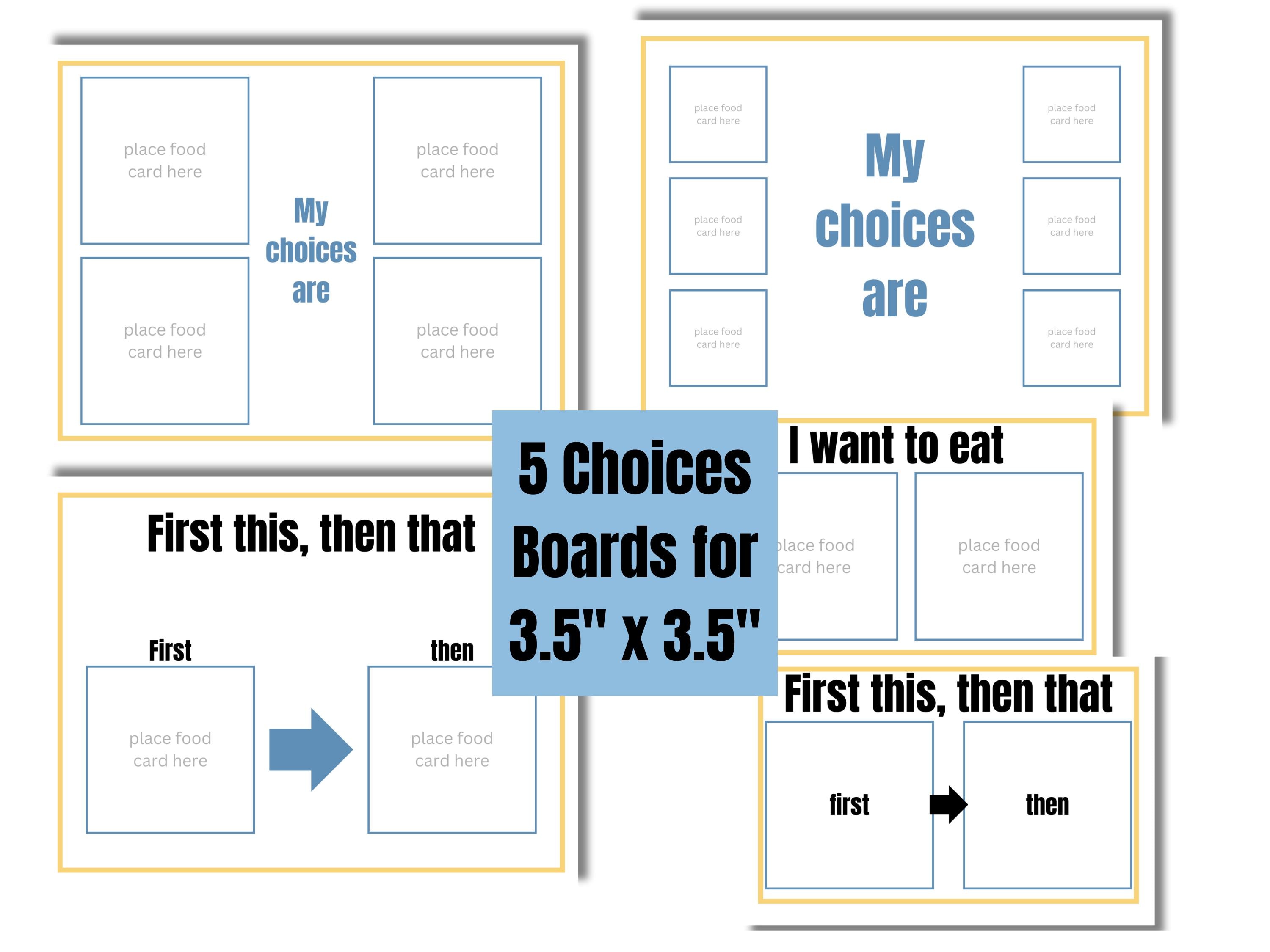 200 Food Cards and 10 Choices Boards- REAL PICTURES- Food Visual Aid ...