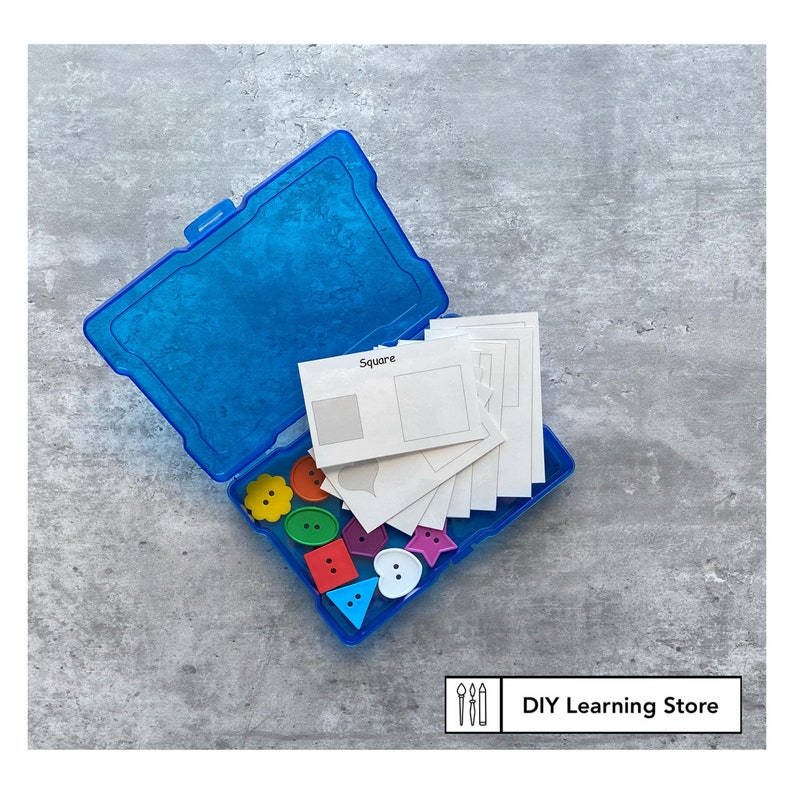 2D Shape Matching-task Box Activity Set | Etsy