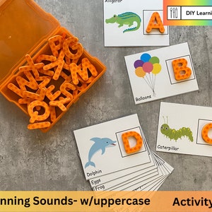 Beginning Sounds With Uppercase Foam Letters Task Box - Etsy