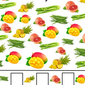 I Spy Games- Fruit and Vegetable-preschool- Kindergarten -special ...