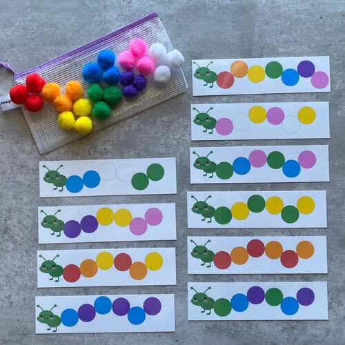 Shapes and Patterns With Craft Sticks Activity Set for - Etsy
