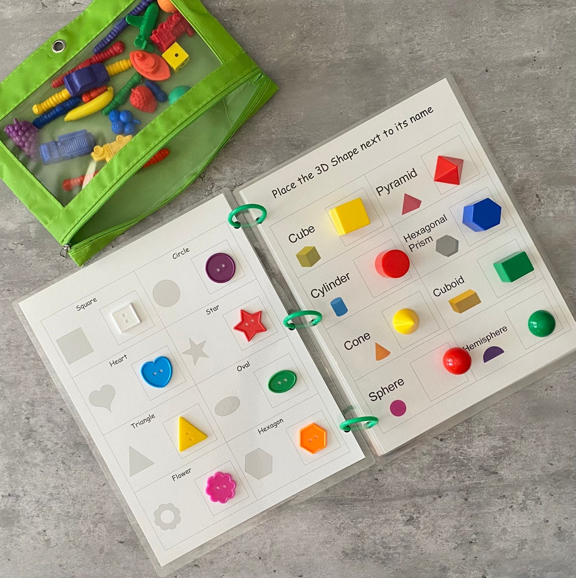 Rainbow Counters Preschool Activity Set - Etsy