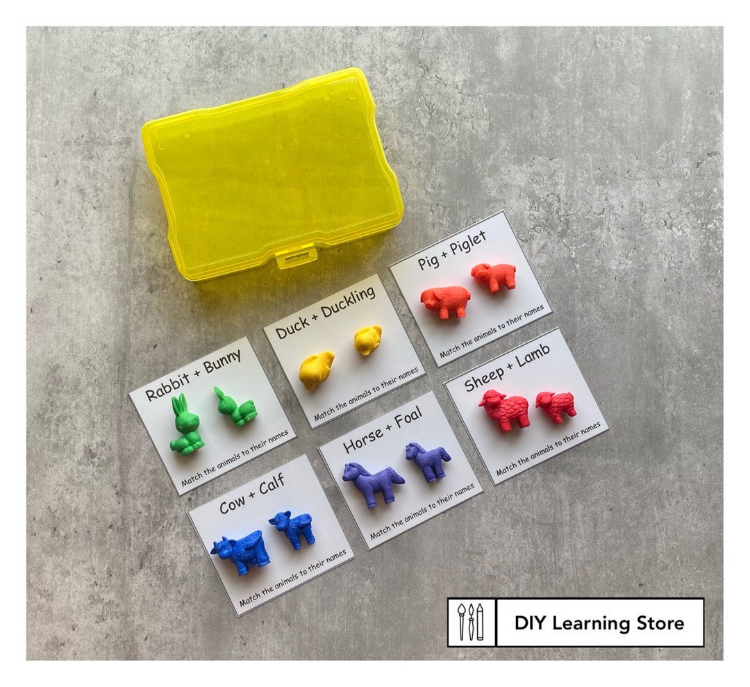 Farm Animals Task Box Activity Set Montessori Learning Toy - Etsy