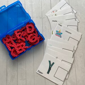 Beginning Sounds With Uppercase Foam Letters- Task Box Activity Set ...