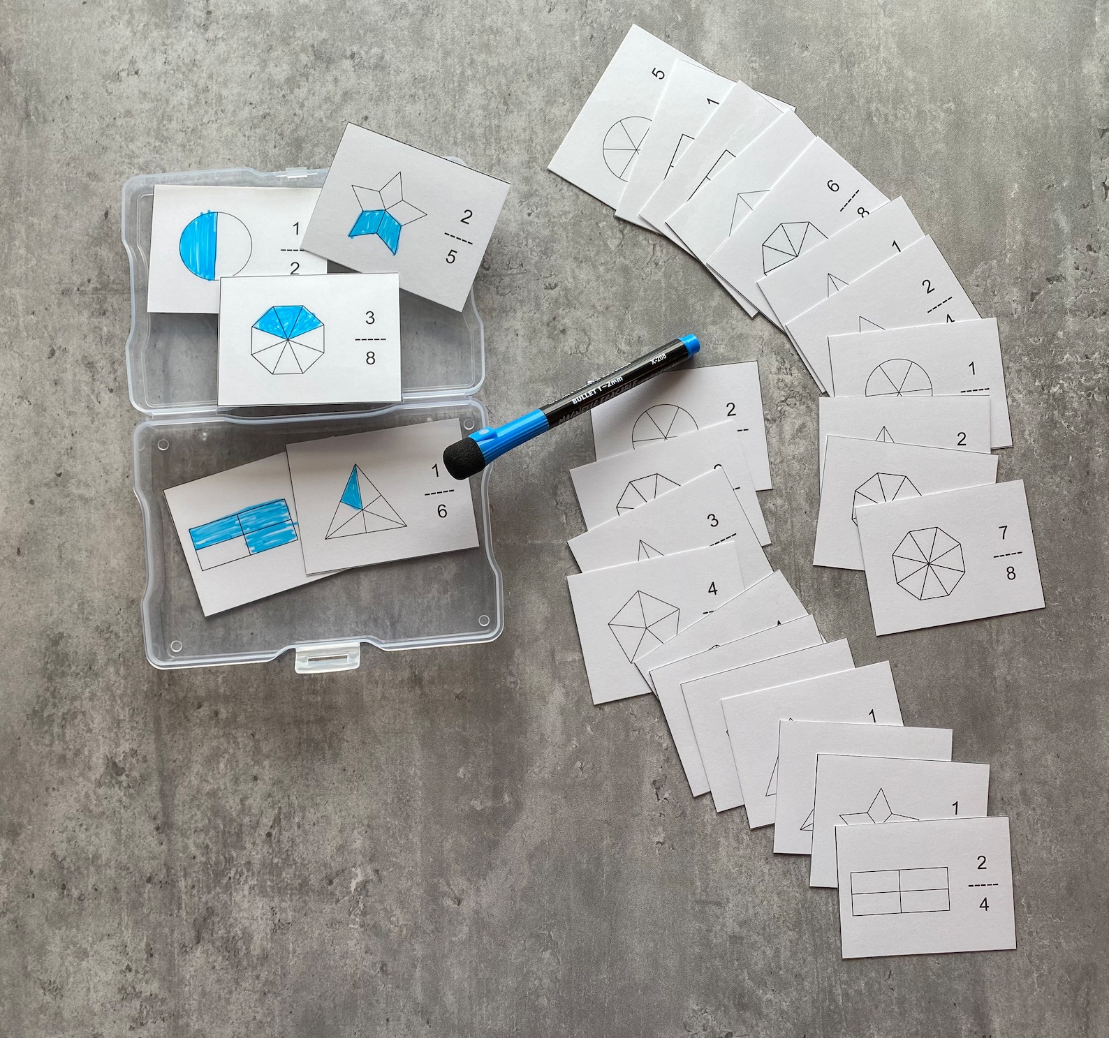 Fractions Activity Shading in the Parts - Etsy