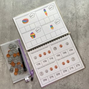 Coin Counting Activity Book- Kindergarten/1st Grade/ Special Education ...