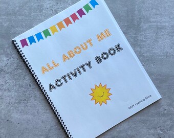 All About Me Activity Book - Etsy