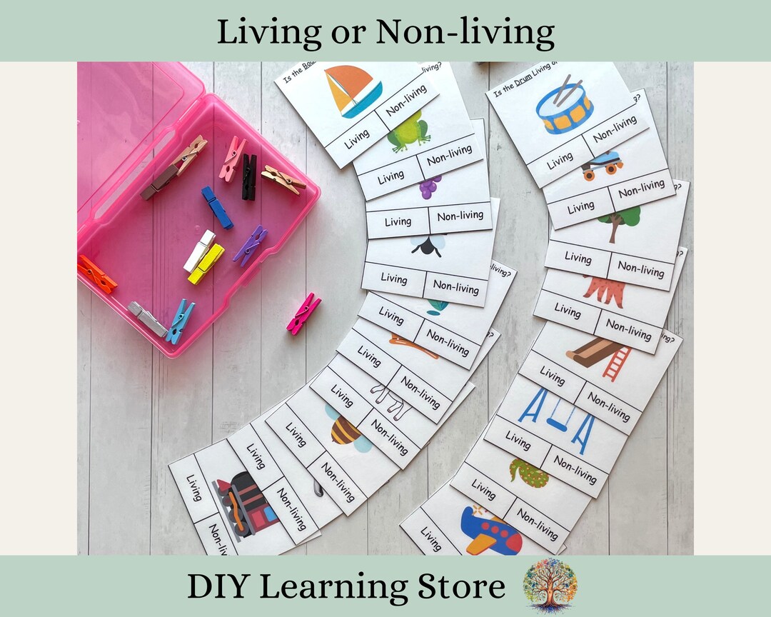 Living/non-living- Science Life Skills Activity Set- Montessori ...