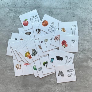 Lowercase Letter Tracing With Beginning Sounds Pictures- Montessori ...