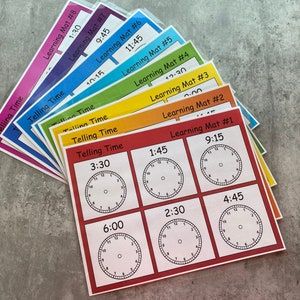 Telling Time Activity Set- Montessori Learning Toy for Preschool ...