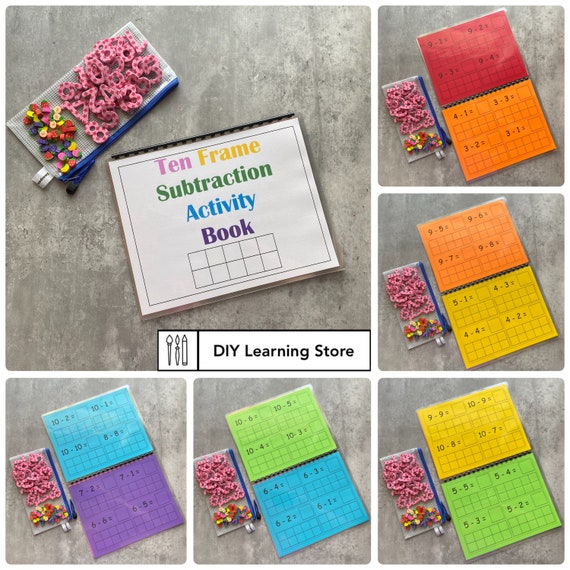 Ten Frame Subtraction Activity Book Kindergarten/1st Grade - Etsy