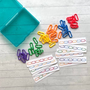 Link Patterns Task Box Set- Montessori Pattern Recognition- Early ...