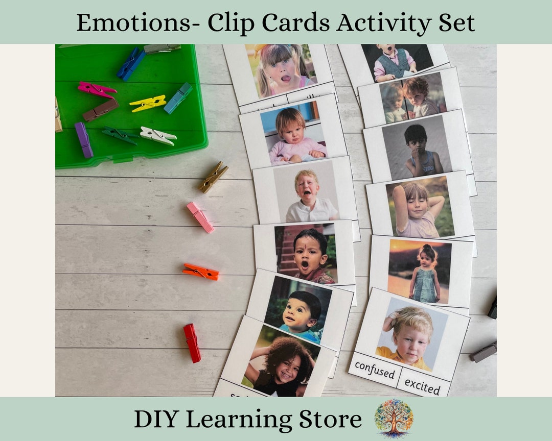 Feelings-life Skills Activity Set- Montessori Learning Toy for ...