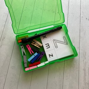 Letter Matching and Tracing-task Box Activity Set- Montessori Learning ...