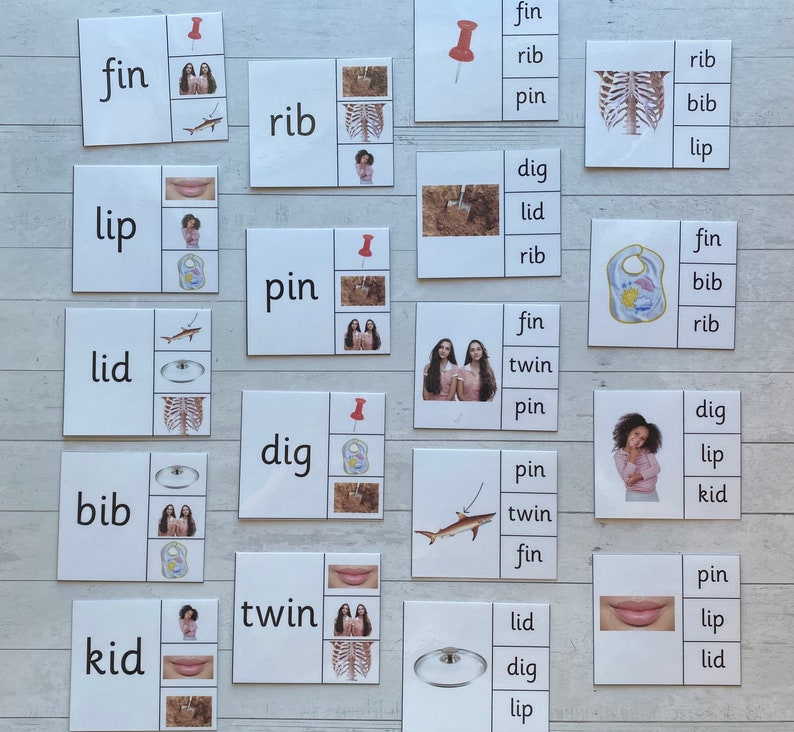 Short I Vowel Sounds Phonics Activity Set – Montessori Inspired (PDF ...