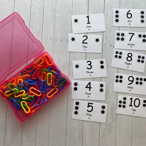 Counting Activity Cards 1-10 – Montessori Learning Toy (PDF) - Etsy