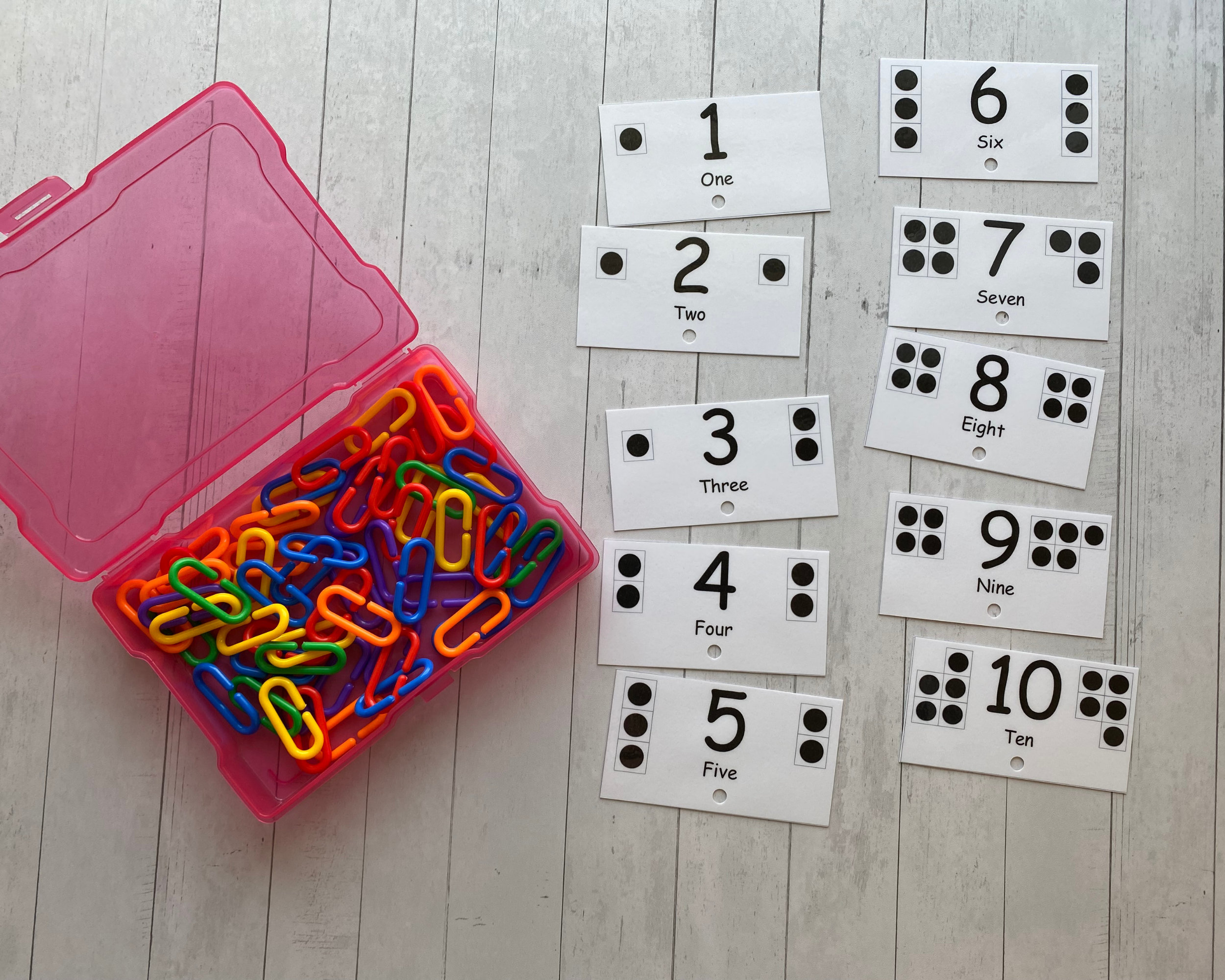 Counting Activity Cards 1-10 – Montessori Learning Toy (PDF) - Etsy
