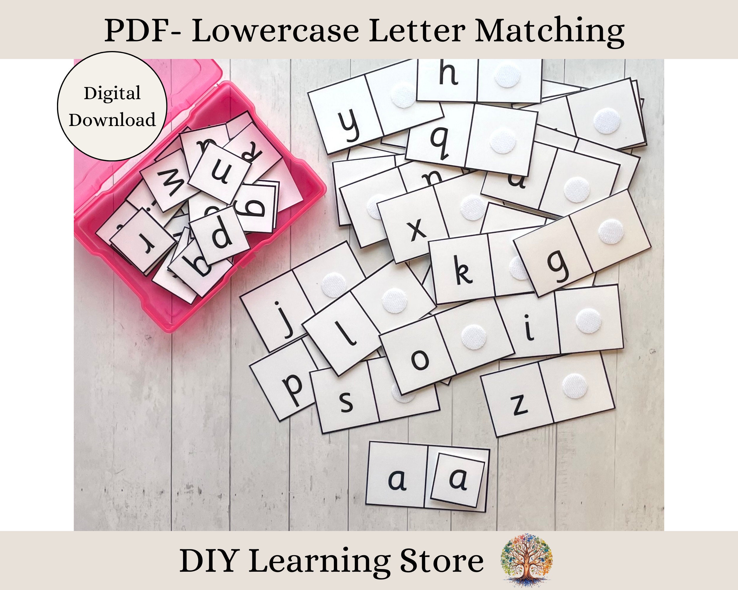Lowercase Letter Matching- Errorless Task Box Activity Set- for ...