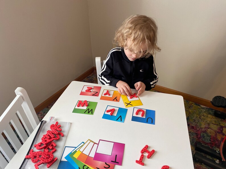 PDF Uppercase Letter Matching Activity Cards Instant - Etsy