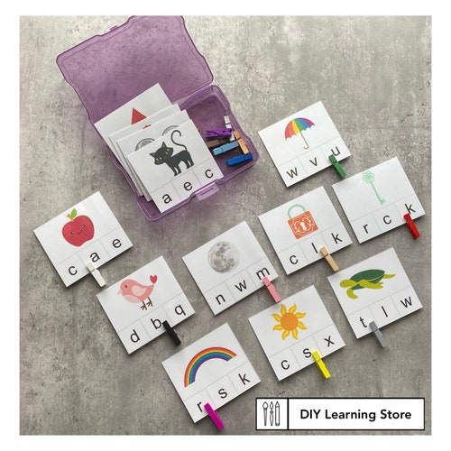 Beginning Sounds Task Box Activity Set - Etsy
