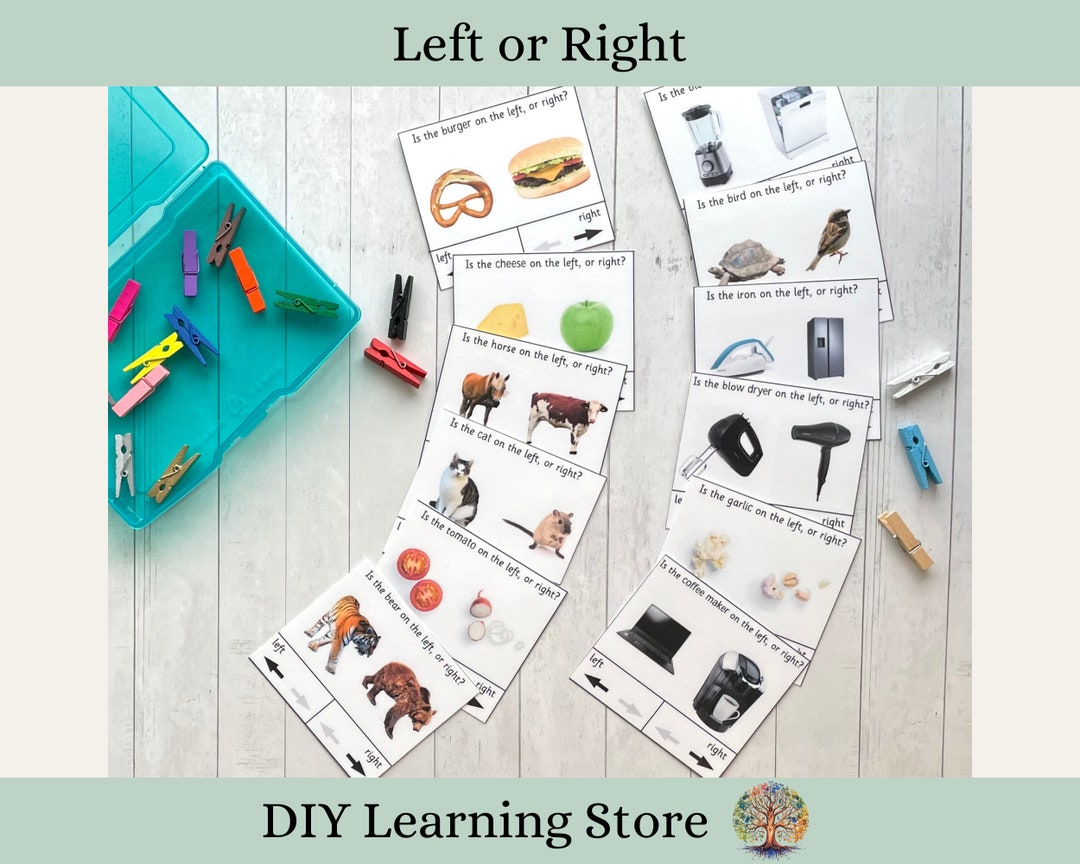Left or Right- Life Skills Activity Set- Montessori Learning Toy for ...