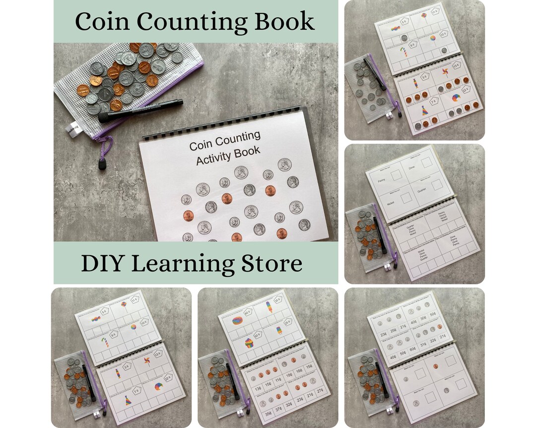 Coin Counting Activity Book- Kindergarten/1st Grade/ Special Education ...