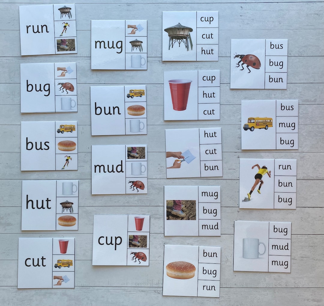 PDF Short U Vowel Sounds Phonics Activity Set (Instant Download) - Etsy