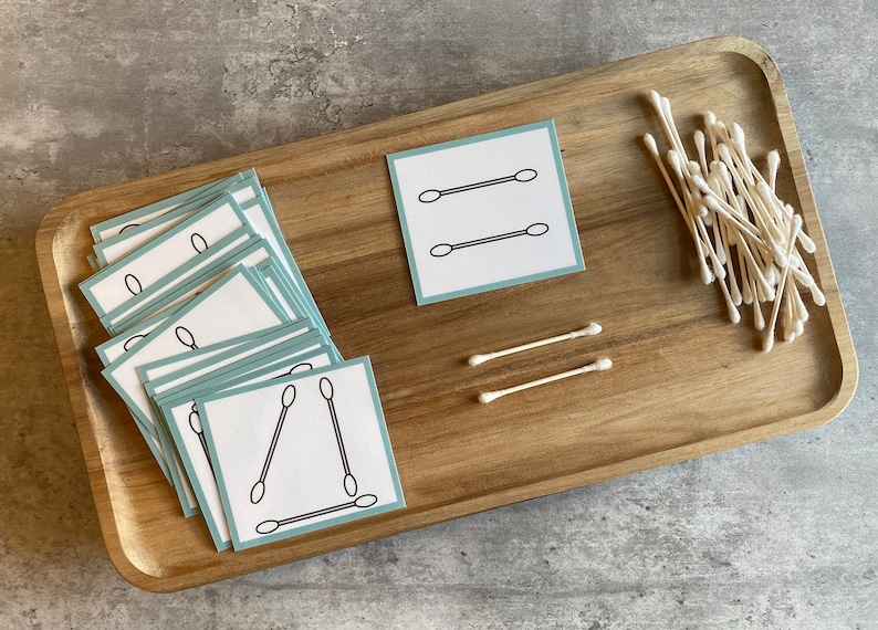 Cotton Swab Pattern Cards- Montessori Preschool Printable- Preschool ...
