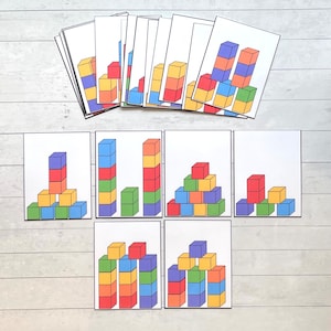 Foam Cube Task Box Activity Cards- Montessori Resources- Homeschool ...
