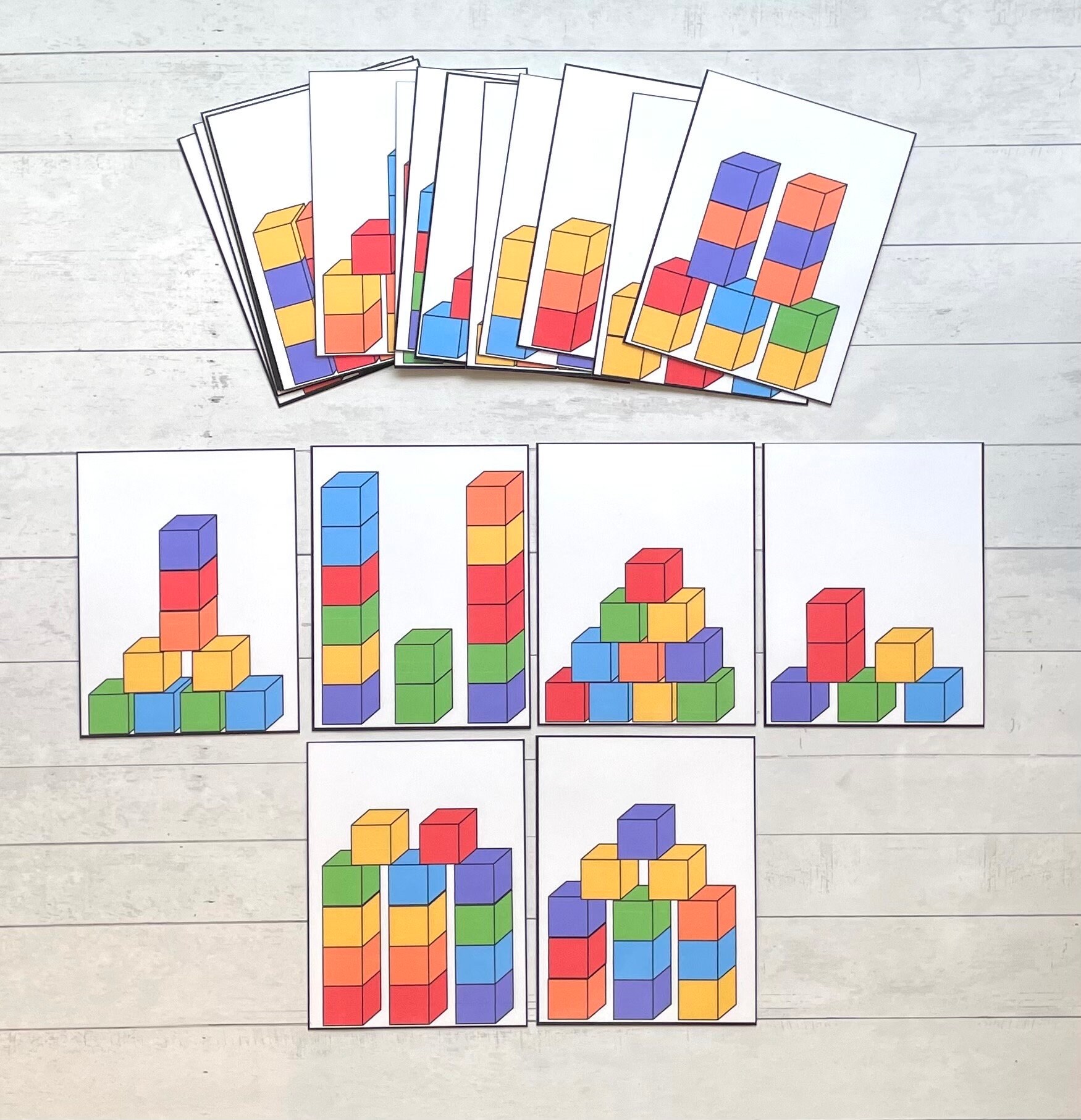 Foam Cube Task Box Activity Cards- Montessori Resources- Homeschool ...