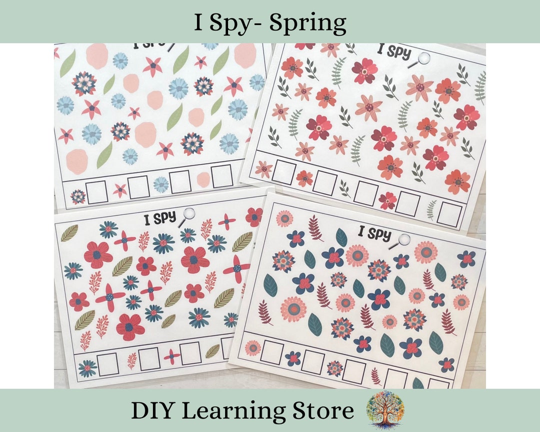 I Spy Games- Spring Theme -preschool- Kindergarten- Special Education ...