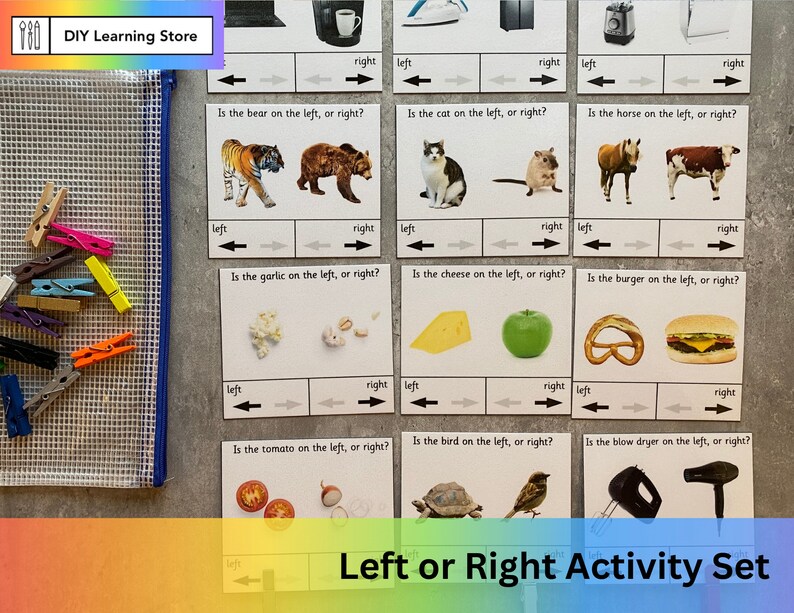 PDF Left or Right Activity Cards Instant Download - Etsy