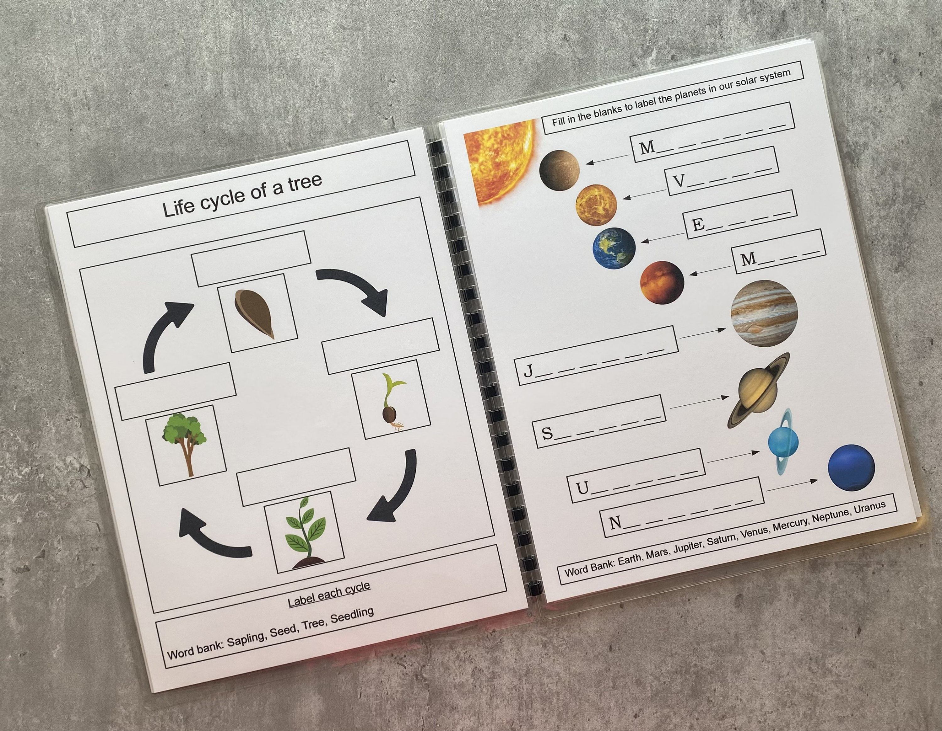 3rd Grade Busy Book- Activity Book- Montessori Learning Toy- Homeschool ...