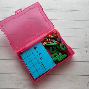 Ten Frame Addition- Activity Set- Montessori Learning Toy for ...