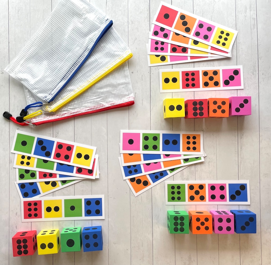 Foam Dice Patterns Bundle Montessori Toddler, Preschool, Homeschool ...