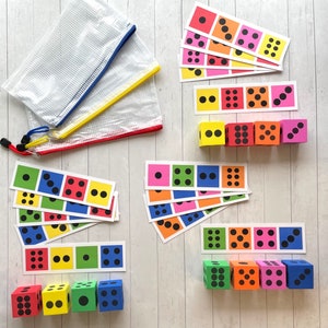 Foam Dice Patterns Bundle- Montessori Toddler, Preschool, Homeschool ...