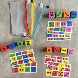 Foam Dice Patterns Bundle- Montessori Toddler, Preschool, Homeschool ...