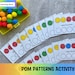 Pom Pattern Activity Cards – Montessori Learning Toy (PDF) - Etsy
