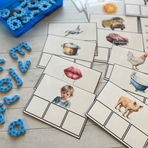 Spelling Practice-3 Letter Words-task Box- Montessori Learning Toy for ...