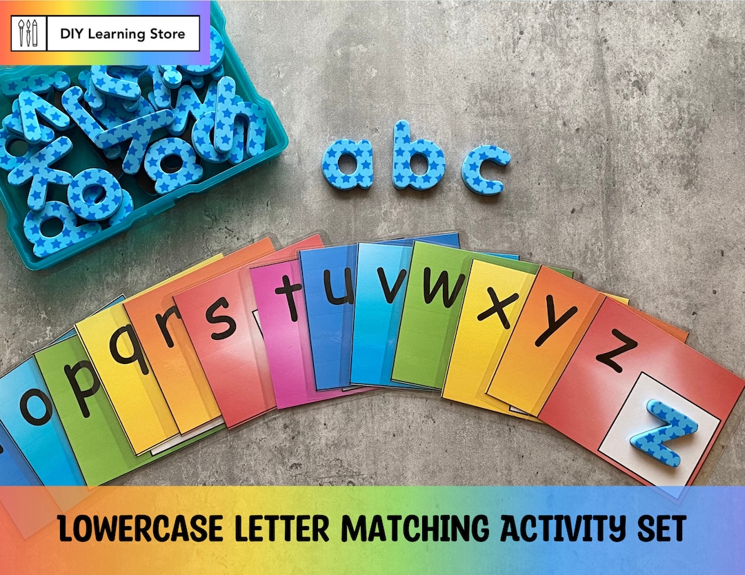 PDF Lowercase Letter Matching Activity Cards Instant - Etsy
