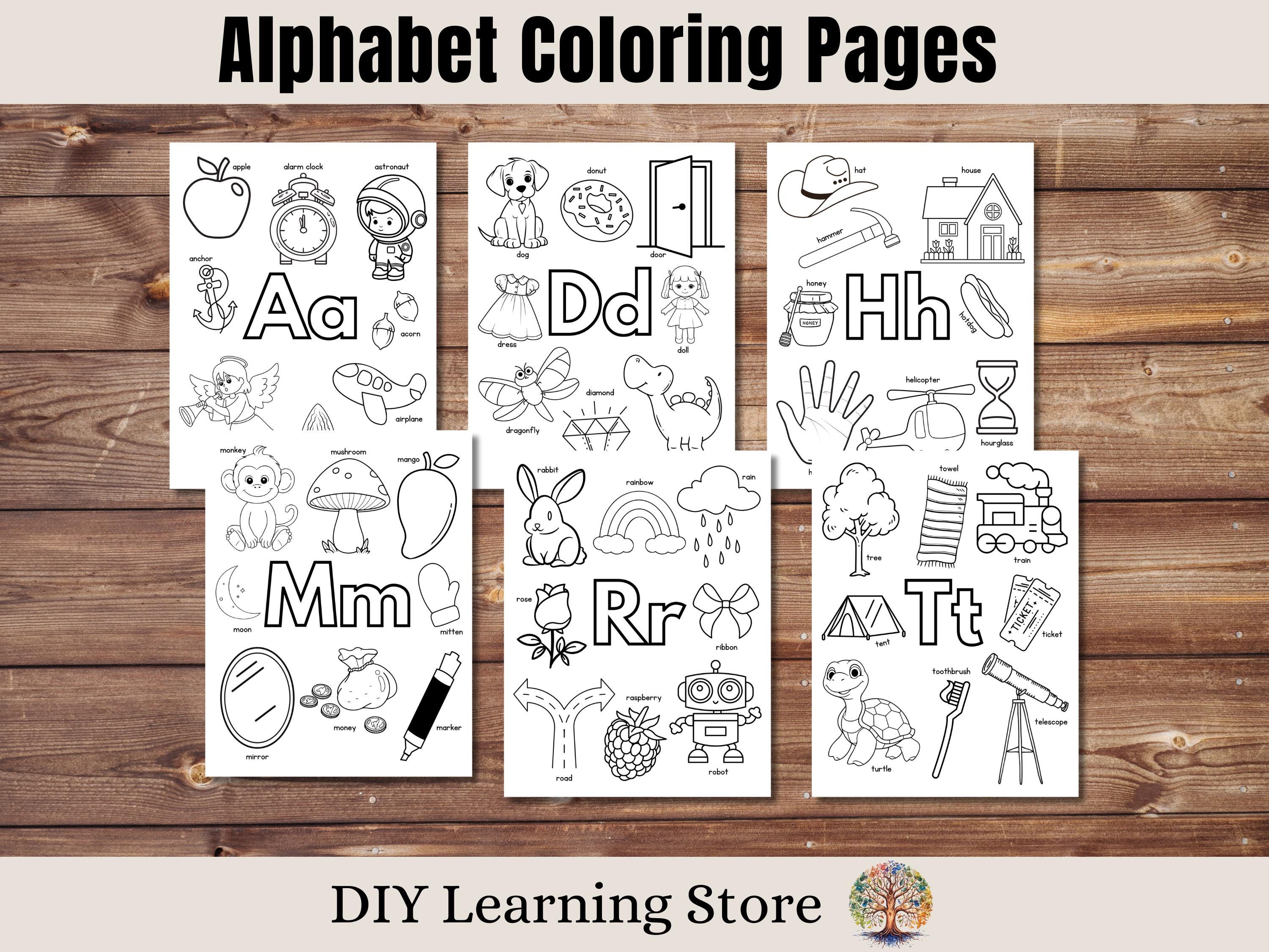 Alphabet Coloring Pages, Preschool Coloring Pages, Preschool Activity ...
