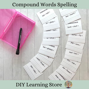 Compound Words Spelling Activity Combining Two Words to Create a New ...