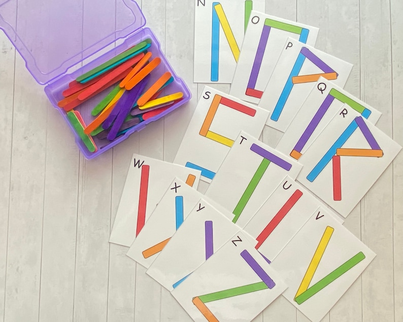 Craft Sticks Alphabet Activity Set- Preschool, Homeschool, Special ...