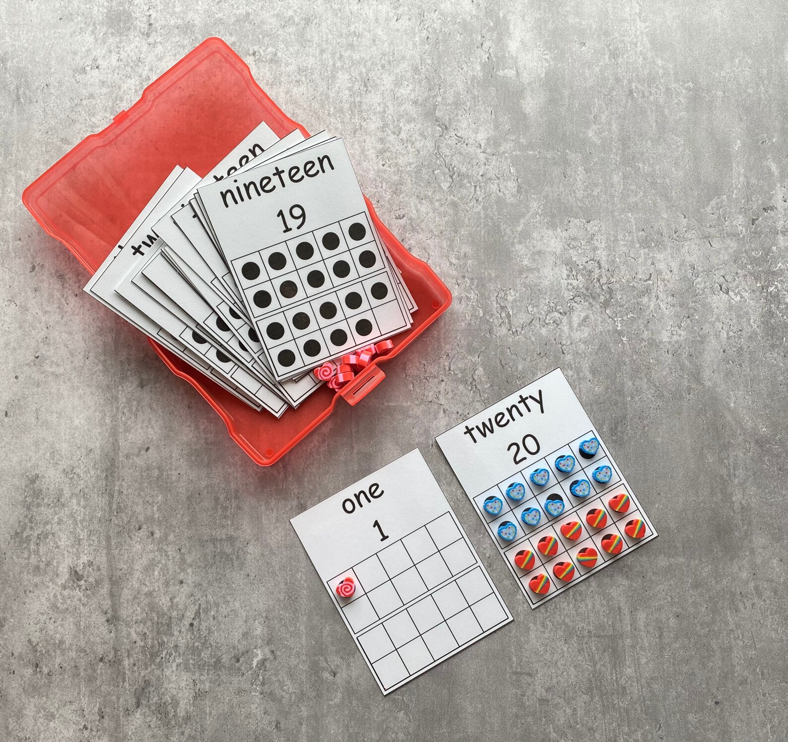 Ten Frame Counting 1-20 Task Box Activity Set | Etsy