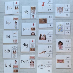 Short I Vowel Sounds Phonics Activity Set- Montessori Preschool ...