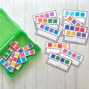 Pattern Matching- Task Box Activity Set- for Preschool, Kindergarten ...