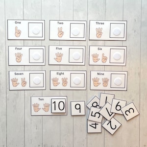 Number Matching- Task Box Activity Set- for Preschool, Homeschool ...